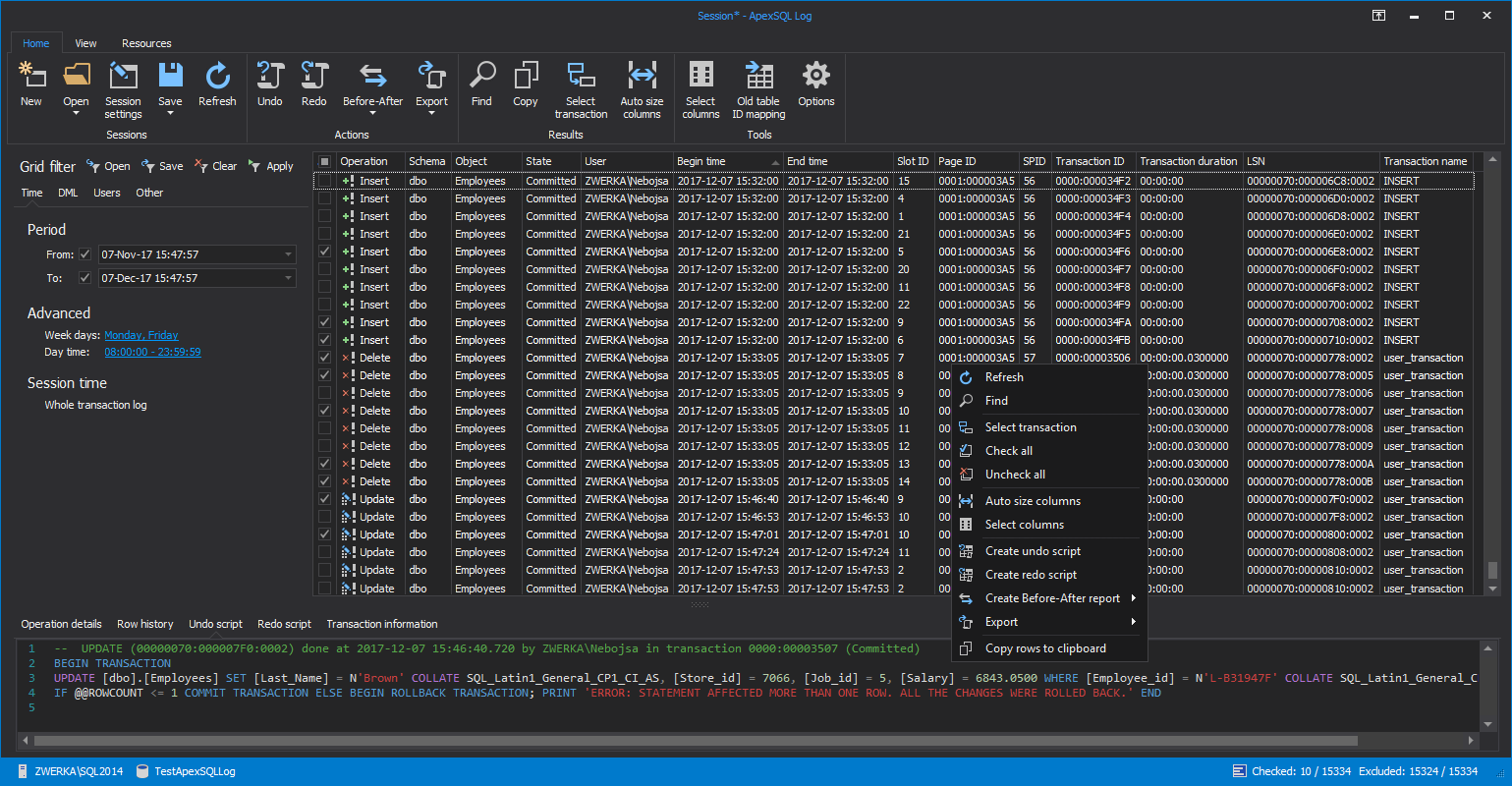 Go LSN In SQL Server