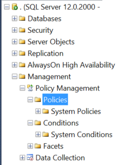 SQL Server policy-based management