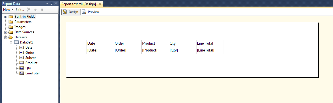How to create a SQL Server Reporting Services (SSRS) report