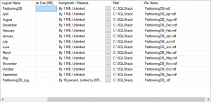 Options for Partitioned Tables and Indexes in SQL Server