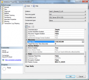 CHECKSUM page verification in SQL Server