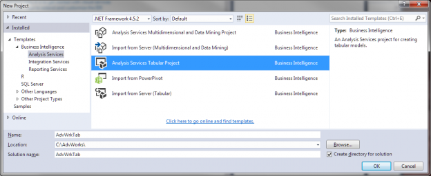Connecting to Data Source(s) with SQL Server Analysis Services