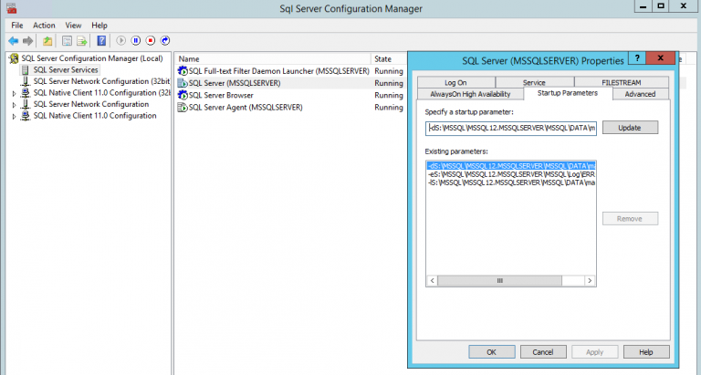 SQL Server system databases – the master database