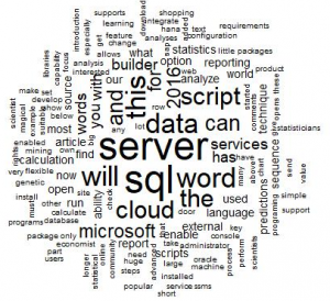 R script word-cloud in SQL Server Report Builder