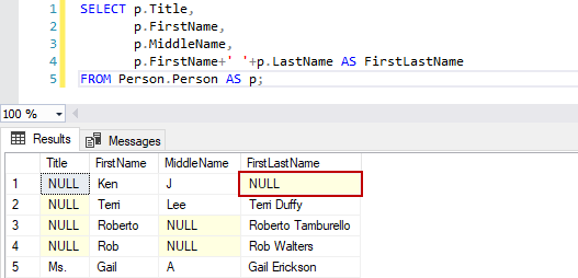 Querying Data Using The SQL Coalesce Function