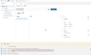 Graph database implementation with Azure Cosmos DB using the API