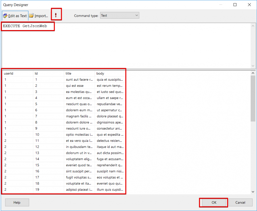 How to use JSON data in SSRS?