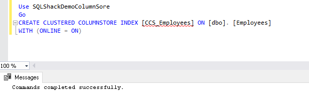 Columnstore Index Enhancements – online and offline (re)builds