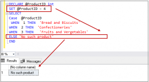 CASE statement in SQL