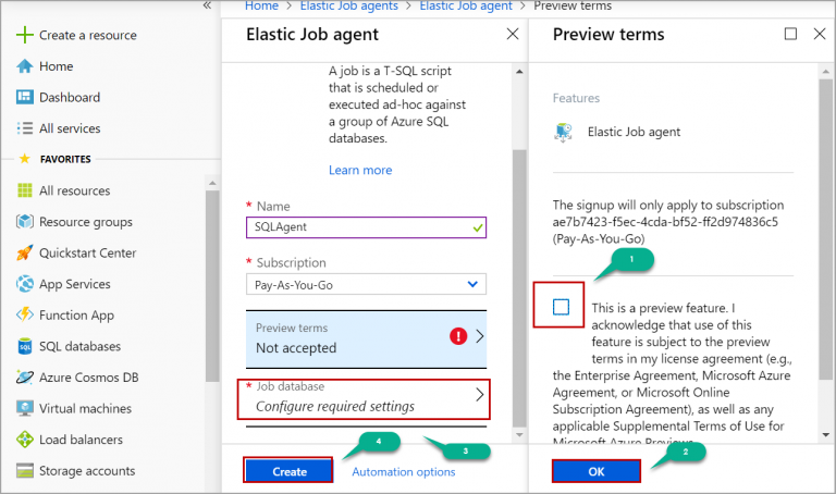 Azure SQL – Elastic Job Agent