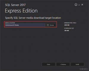 How to install SQL Server 2017 Express edition