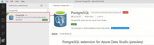 Access PostgreSQL databases using the Azure Data Studio extension