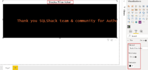 Scroller visual for Stock price movements in Power BI Desktop