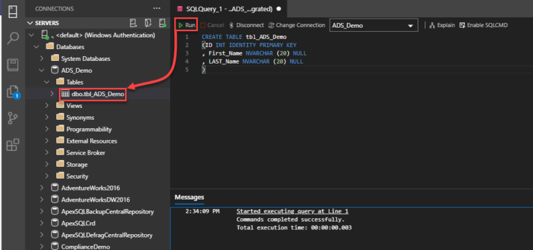 Developing your SQL Server database using Azure Data Studio