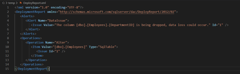 Exploring actions and tasks in the SQLPackage Utility