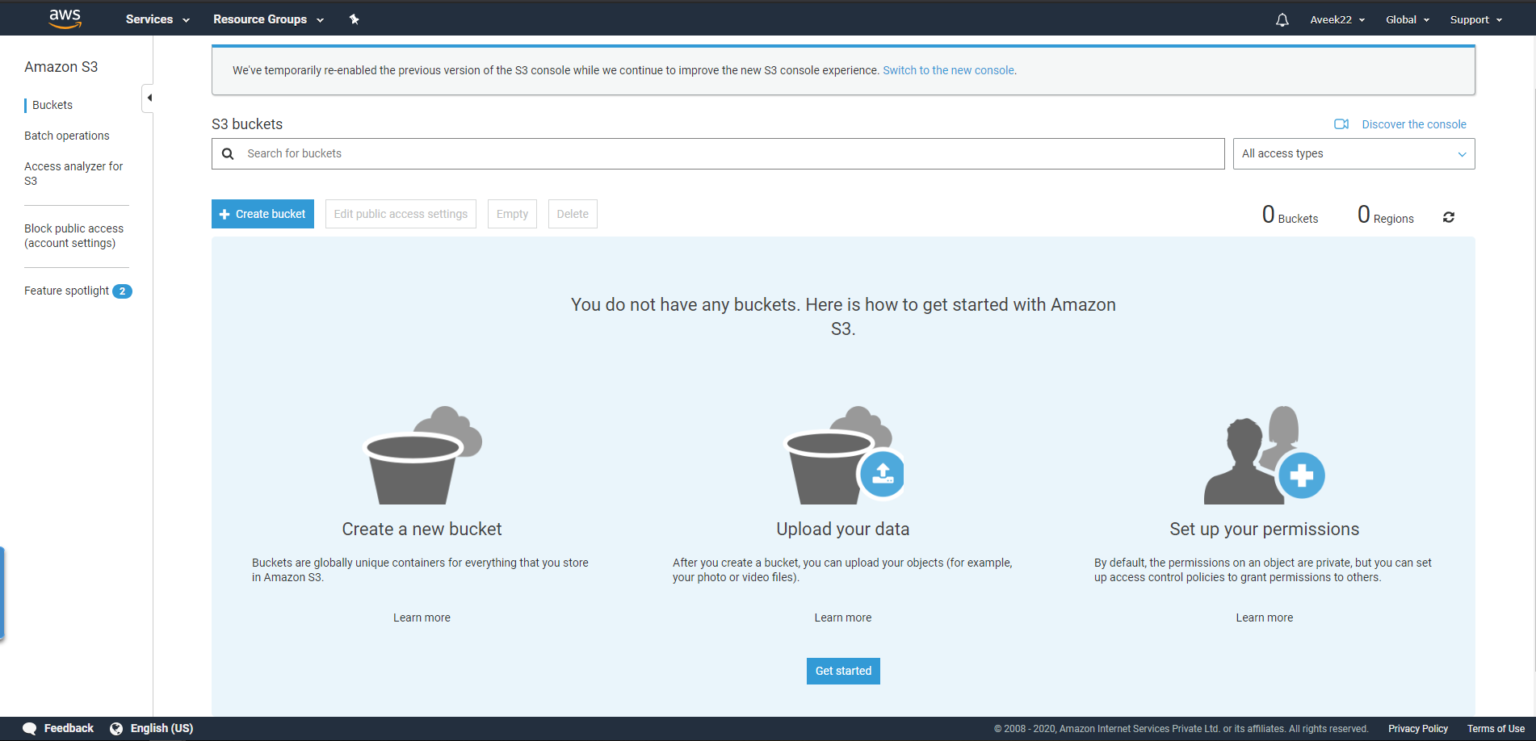 Getting started with Amazon S3 and Python