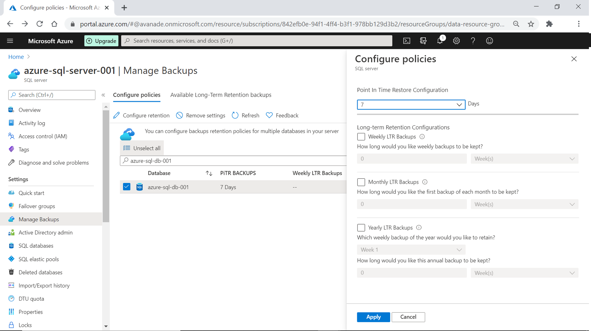 How To Clone An Azure SQL Database