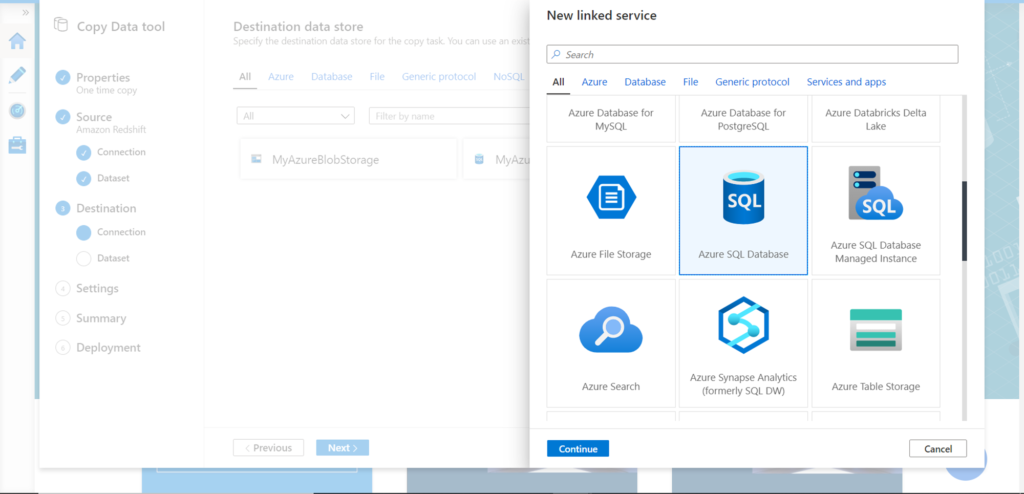 Import Data Into Azure Sql Database From Aws Redshift