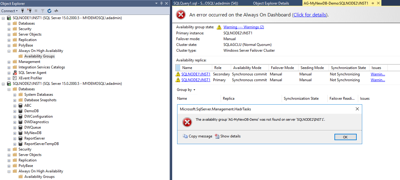Configure Sql Server Always On Availability Groups Using Windows Powershell Scripts