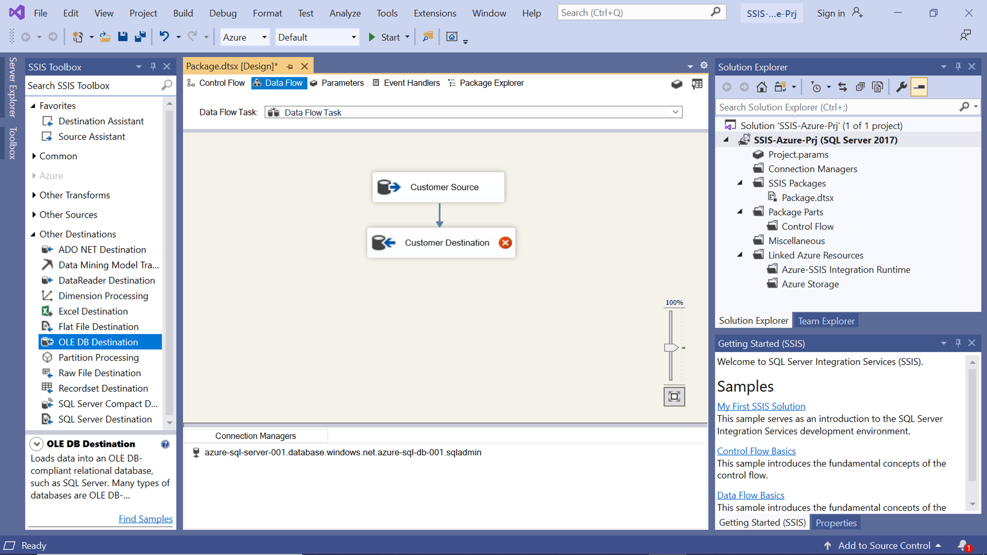 Populate Azure Synapse Analytics From Azure Sql Databases Using Ssis