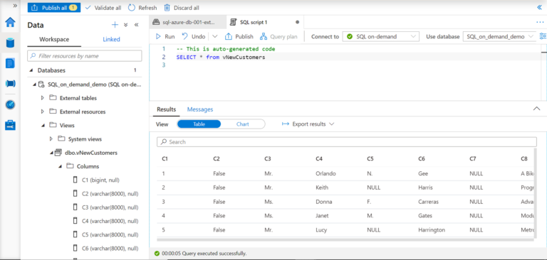 SQL on-demand pools in Azure Synapse Analytics