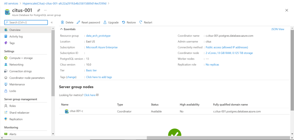 Getting Started With Azure Database For Postgresql Citus Server