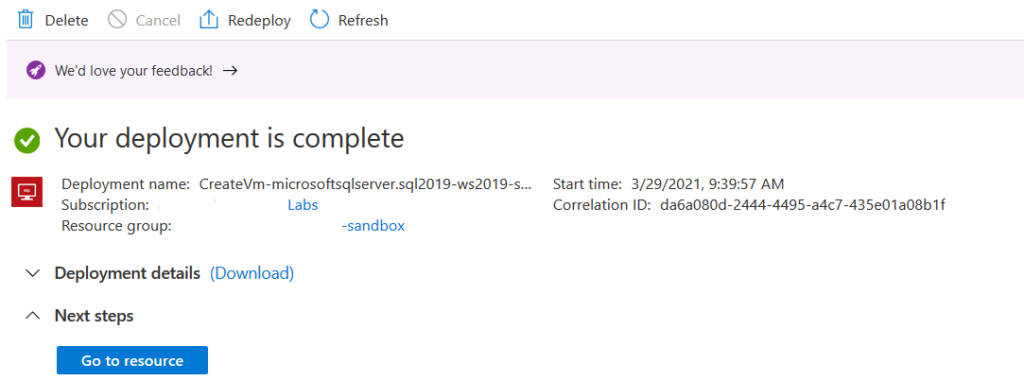 Deploy Sql Server On Azure Vm Using The Azure Portal