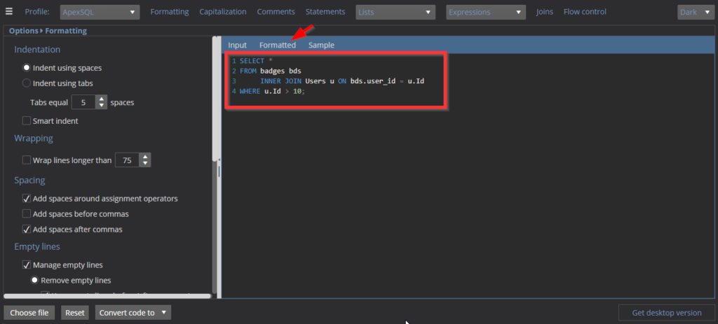 Popular free SQL online compilers