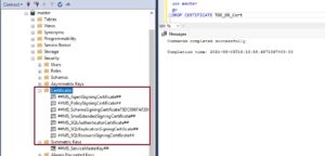 Remove Transparent Data Encryption (TDE) from SQL Server user databases