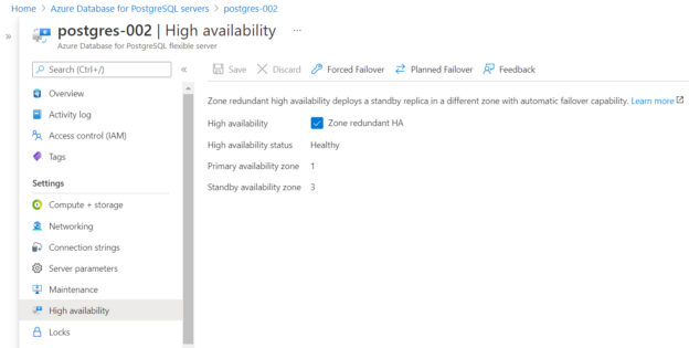High Availability in Azure Database for PostgreSQL