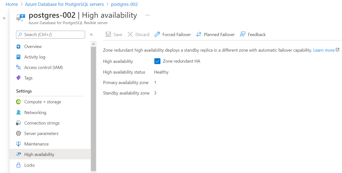 High Availability in Azure Database for PostgreSQL