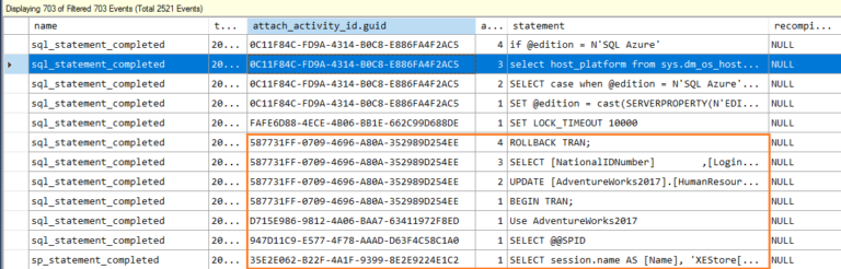 SQL Server Extended Events Causality Tracking