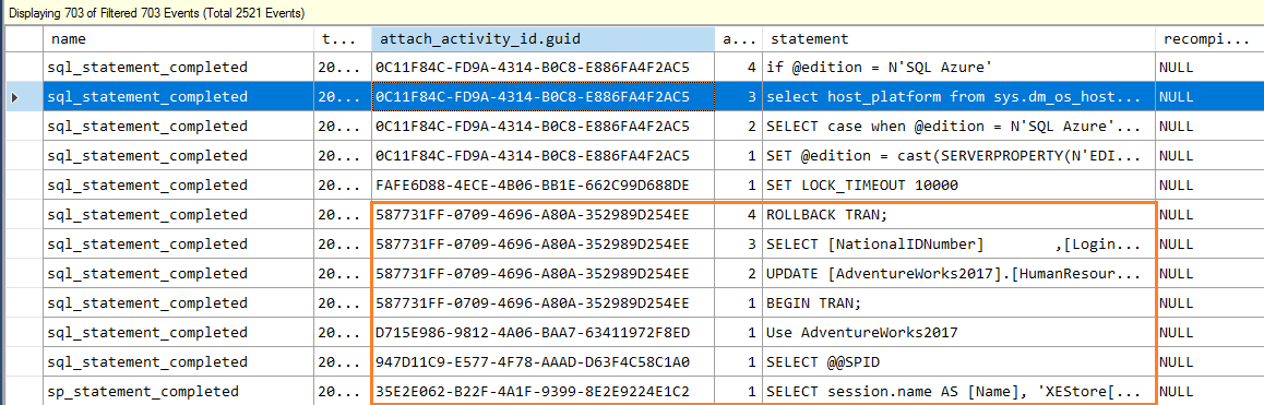 SQL Server Extended Events Causality Tracking