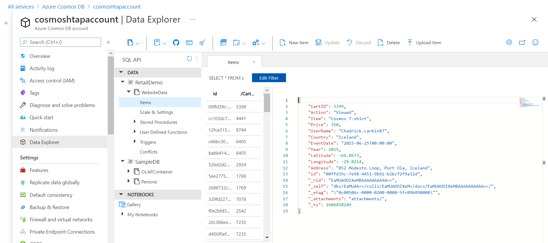 Creating an Azure Search service instance for Azure Cosmos DB Creating an Azure Search service instance for Azure Cosmos DB