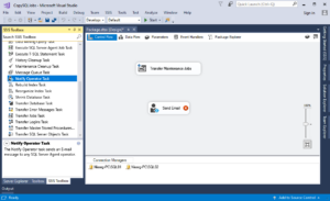 Transfer SQL Jobs between SQL Server instances using SSDT 2017