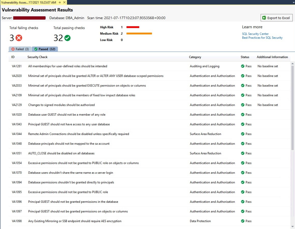 Database Security Testing Using Sql Server Vulnerability Assessments 6355