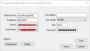 Configure ODBC drivers for Azure Database for PostgreSQL