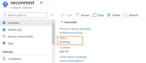 Deploying Azure Container Instances using YAML