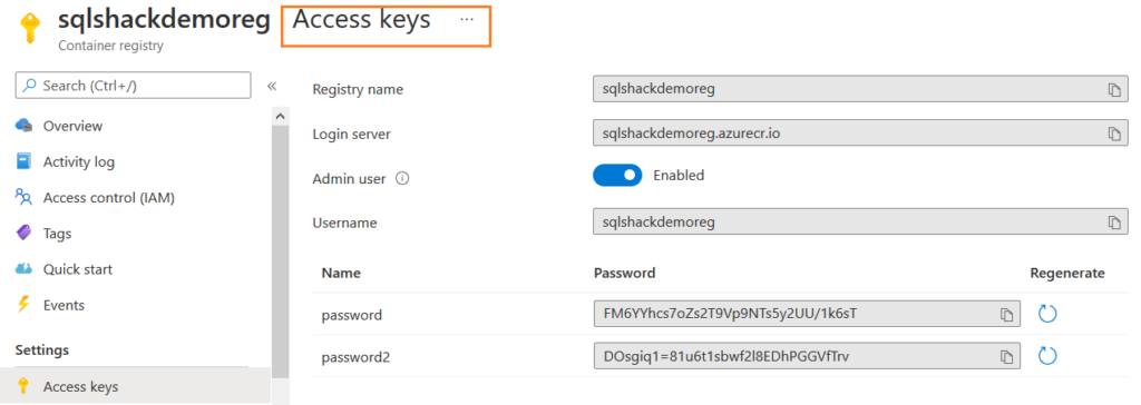 Setting up customized SQL Server images using Azure Container Registry and Azure Container Instances