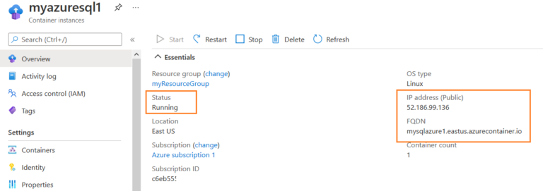 Deploying Azure Container Instances using YAML