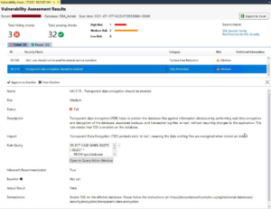 Database security testing using SQL Server Vulnerability Assessments