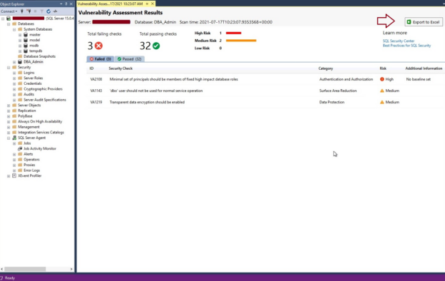 Database Security Testing Using Sql Server Vulnerability Assessments 9117