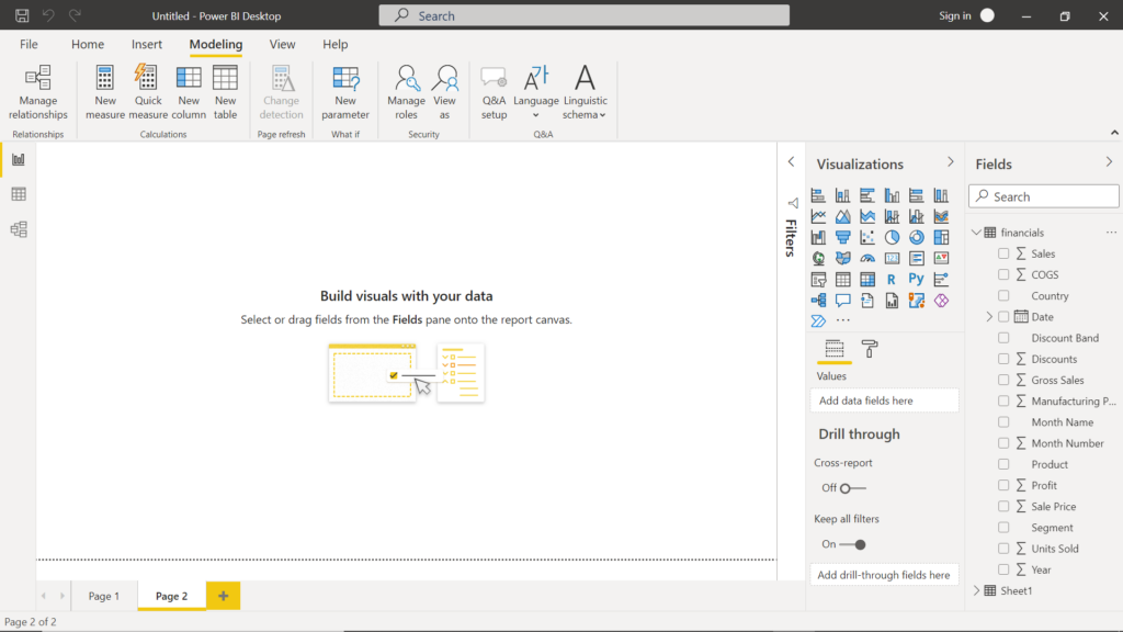 Filtering data using Slicers in Power BI Reports