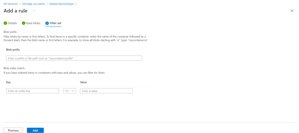 Data Lifecycle Management in Azure Blob Storage