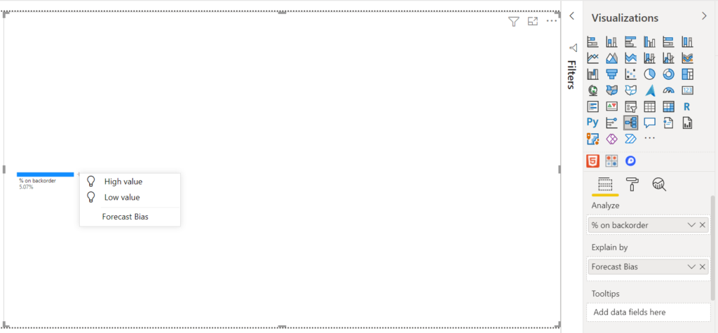 Analyzing data with decomposition trees in Power BI