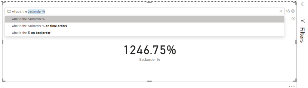 Natural Language based data exploration in Power BI