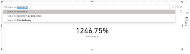 Natural Language based data exploration in Power BI