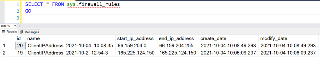 Configure IP firewall rules for Azure SQL Databases