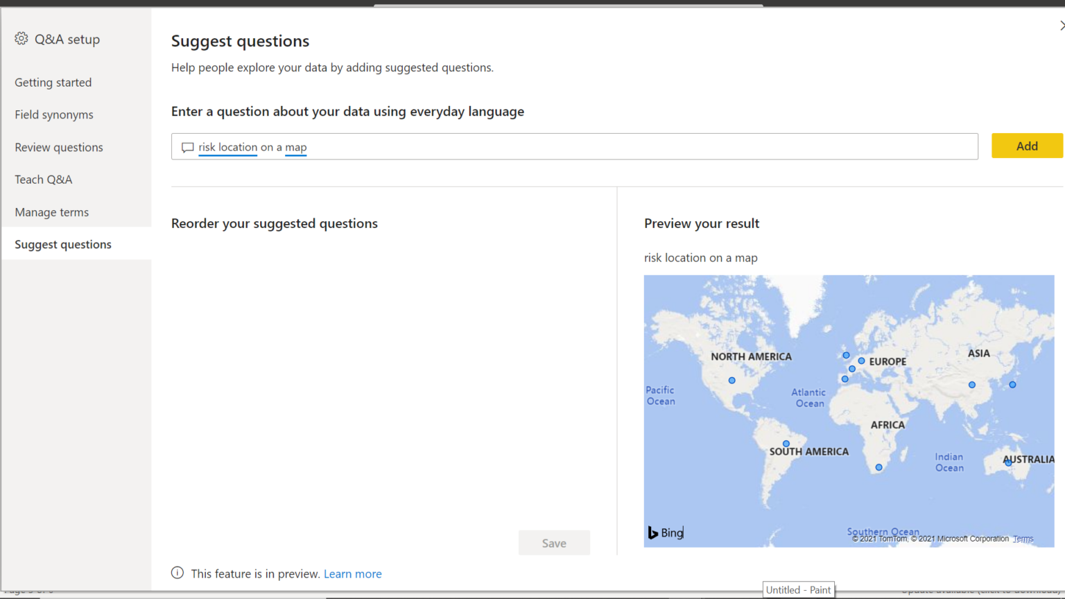 Natural Language based data exploration in Power BI