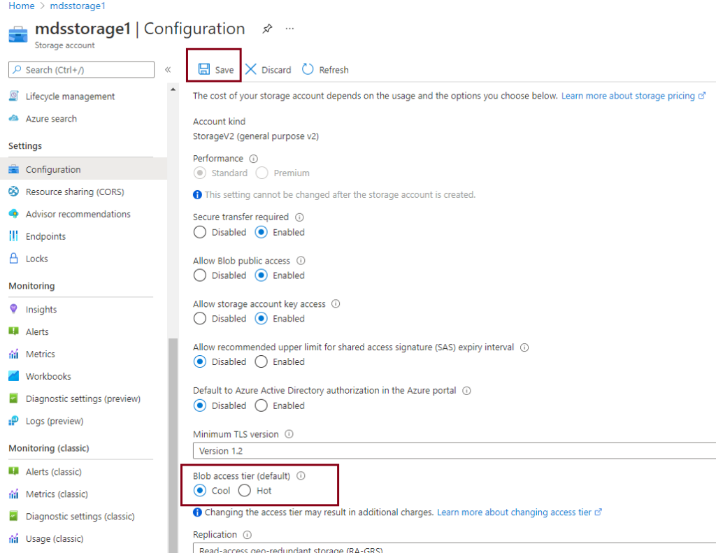 Change Access Tiers of a blob and Azure storage account Change Access Tiers of a blob and Azure storage account